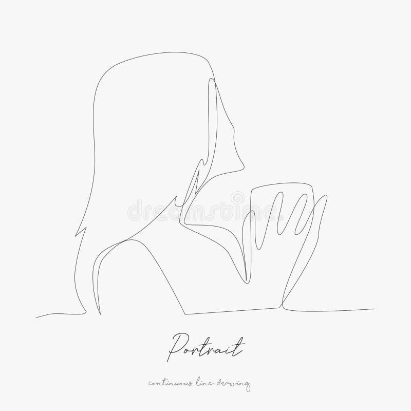 Continuous Line Drawing. Portrait. Simple Vector Illustration. Portrait ...