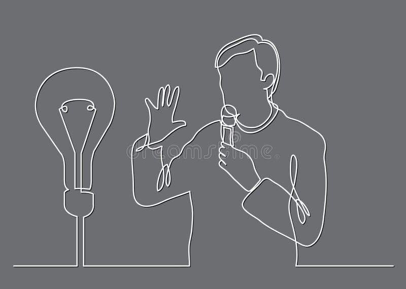 Person Speaking Line Drawing Stock Illustrations – 448 Person Speaking ...