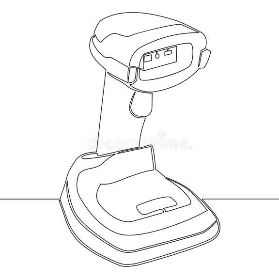 Continuous Line Drawing Professional Barcode QR Code Scanner Fast and ...
