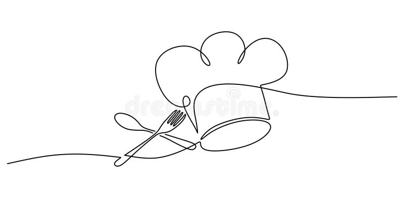 One Line Drawing Chef Stock Illustrations – 1,084 One Line Drawing Chef ...