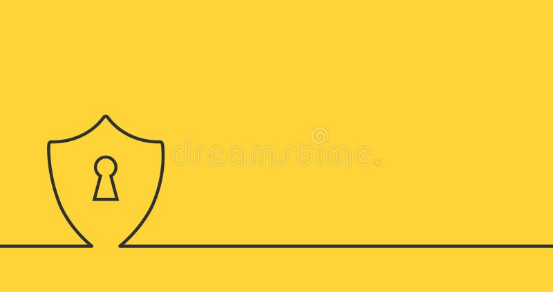 Continuous Line Drawing Security Stock Illustrations – 835 Continuous ...