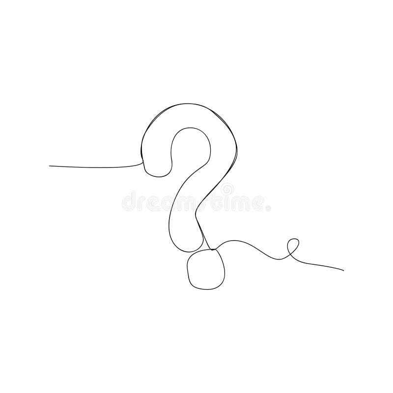 Question Continuous Line Drawing Stock Illustrations – 349 Question ...