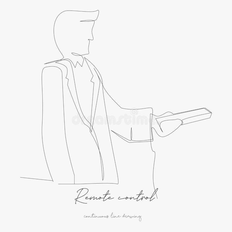 Remote Control Line Drawing Stock Illustrations – 1,208 Remote Control ...