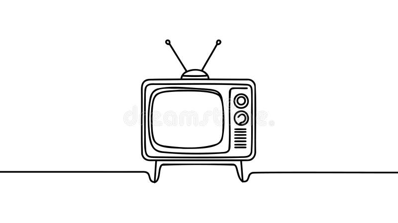 Line Drawing Tv Stock Illustrations – 2,628 Line Drawing Tv Stock ...