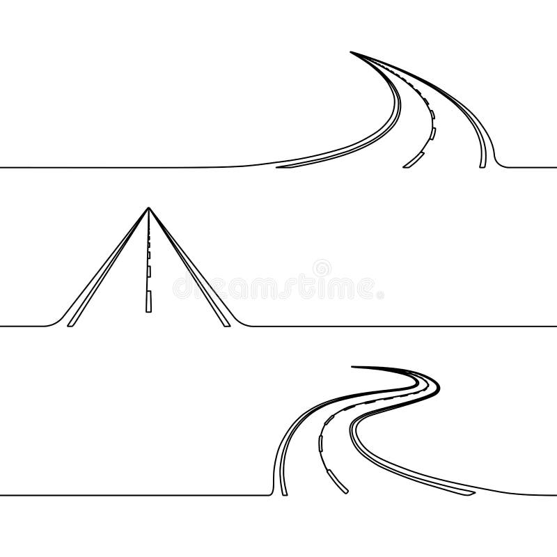 Road Line Drawing Stock Illustrations – 23,824 Road Line Drawing Stock ...