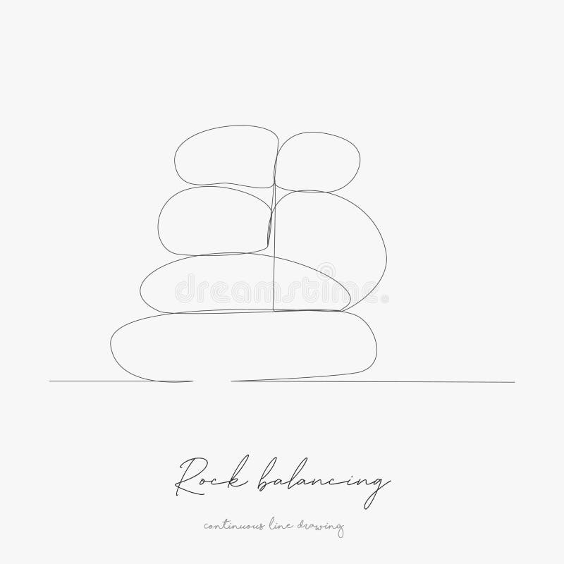 Rock Balancing Logo Designs Inspirations Stock Illustration ...