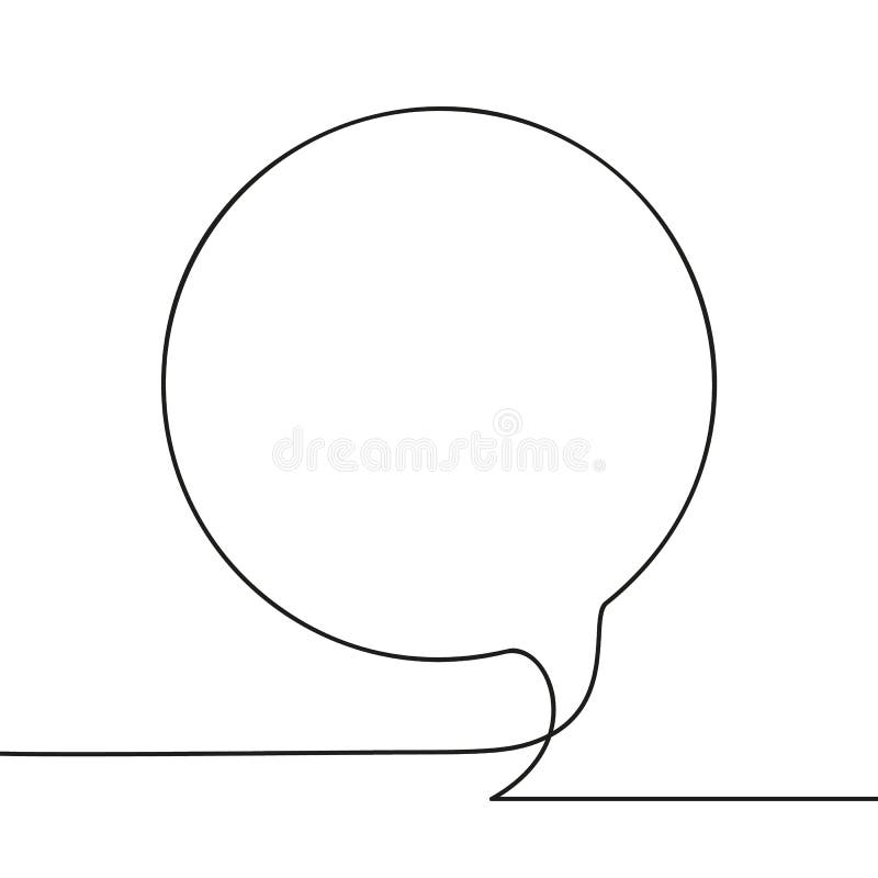 Continuous Line Comment Bubble Stock Illustrations – 2,279 Continuous ...