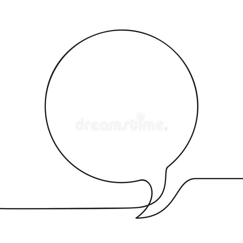 Continuous Line Drawing Bubble Stock Illustrations – 824 Continuous ...