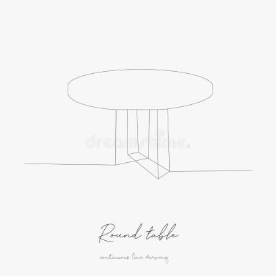 Drawing Round Table Stock Illustrations – 7,272 Drawing Round Table ...