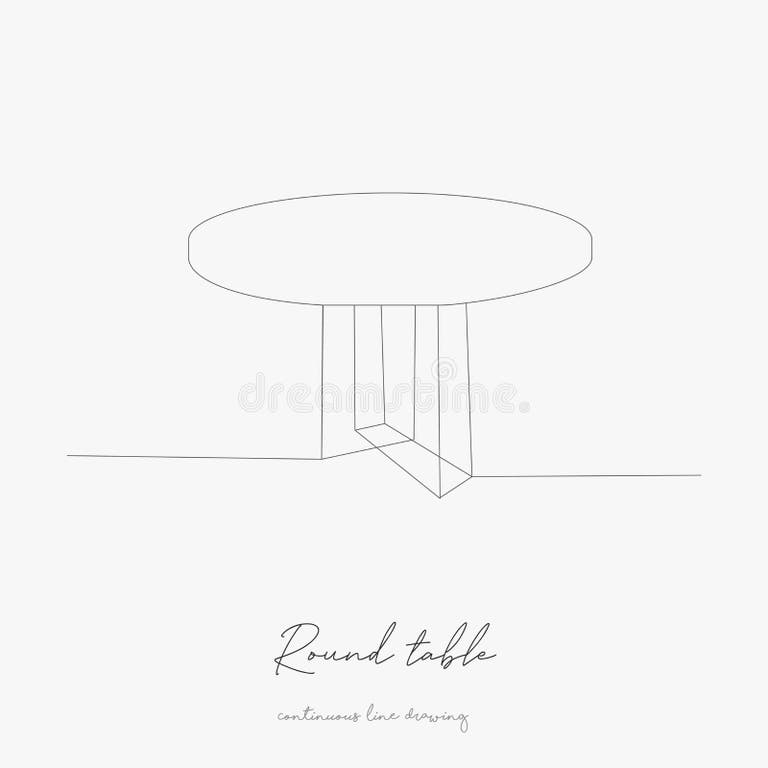 Drawing Round Table Stock Illustrations – 5,268 Drawing Round Table ...