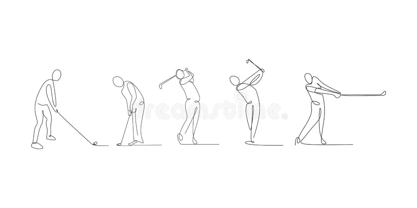Golf Line Drawing Stock Illustrations – 3,457 Golf Line Drawing Stock ...