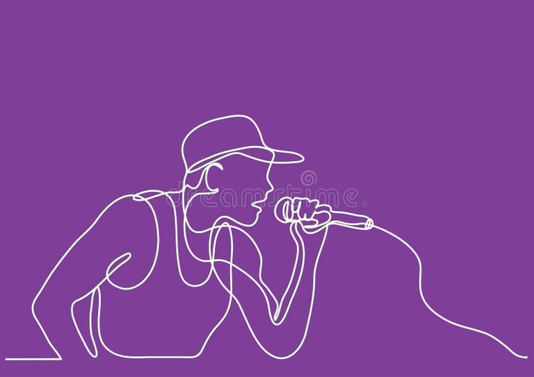 Drawing Singer Outline Stock Illustrations – 678 Drawing Singer Outline ...