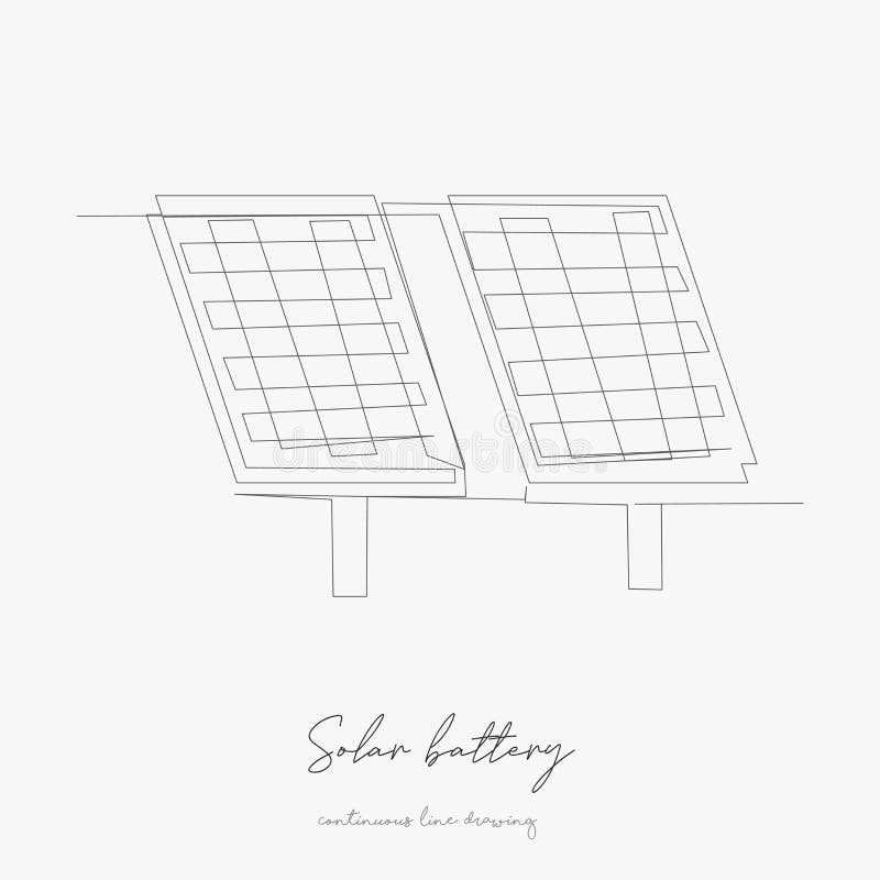 Battery Continuous Line Drawing Stock Illustrations – 296 Battery ...