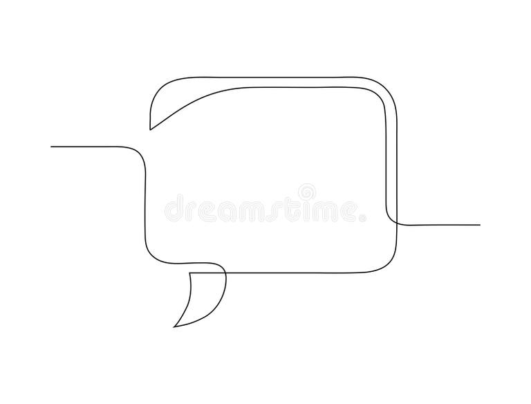 Speech Bubble Line Drawing Stock Illustrations – 41,523 Speech Bubble ...