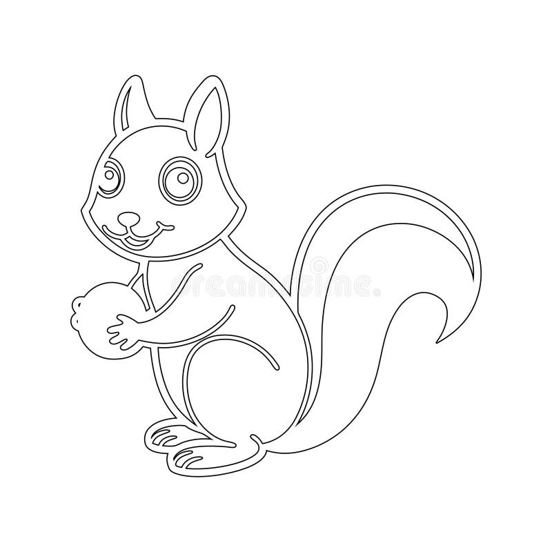 Continuous Line Drawing of a Squirrel - Minimalist Vector Illustration ...