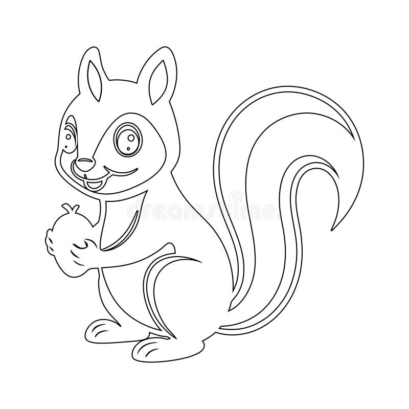 Continuous Line Drawing of a Squirrel - Minimalist Vector Illustration ...