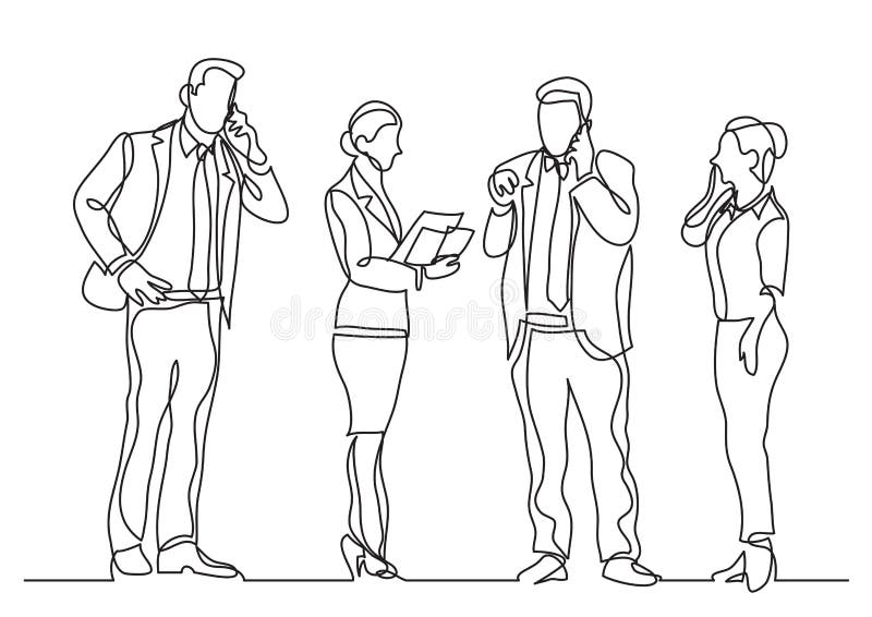 Standing Business Woman Pointing - Continuous Line Drawing Stock Vector ... Standing Business Woman Pointing - Continuous Line Drawing Stock Vector ...