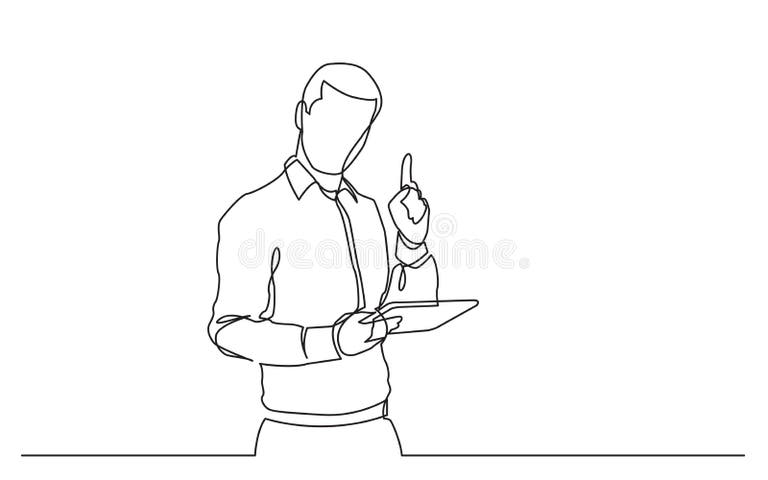 Man Line Drawing Standing Stock Illustrations – 5,677 Man Line Drawing ...