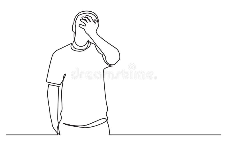 Frustrated Continuous Line Drawing Stock Illustrations – 230 Frustrated ...