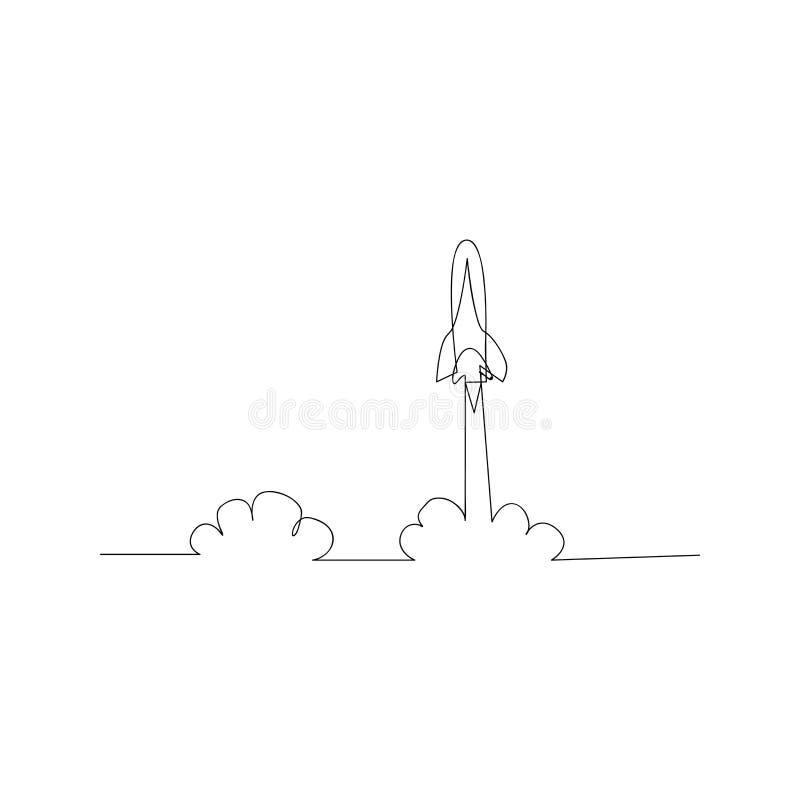 Astronaut Logo One Continuous Line Drawing Vector Stock Vector ...