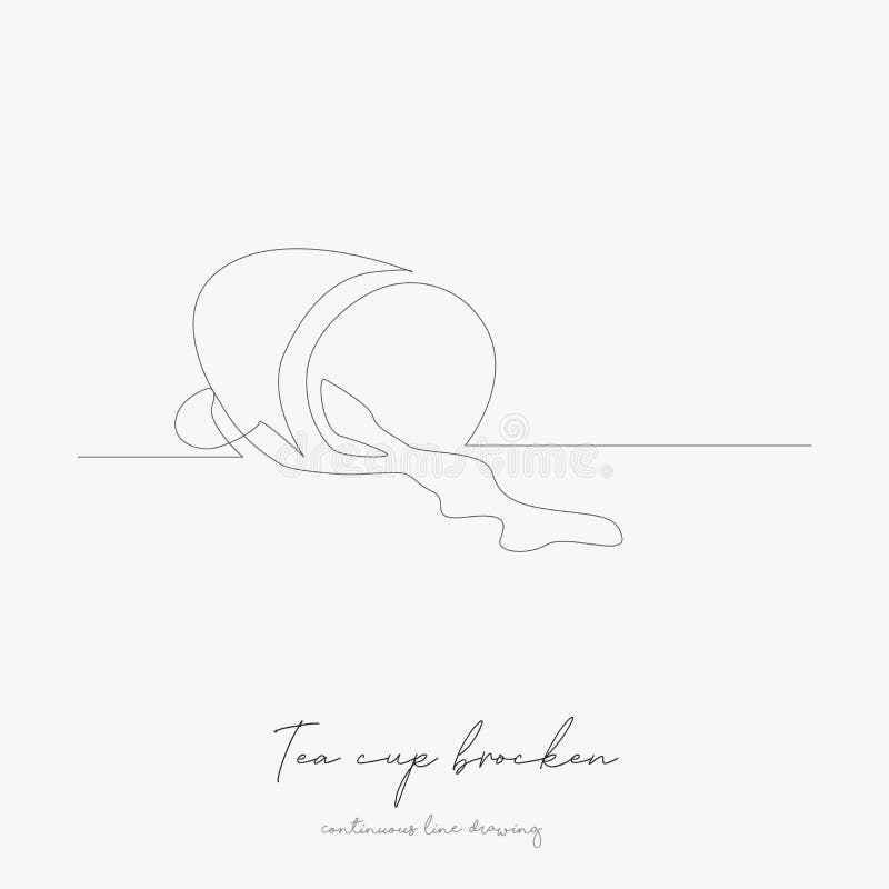 Continuous Line Drawing Tea Stock Illustrations – 1,536 Continuous Line ...