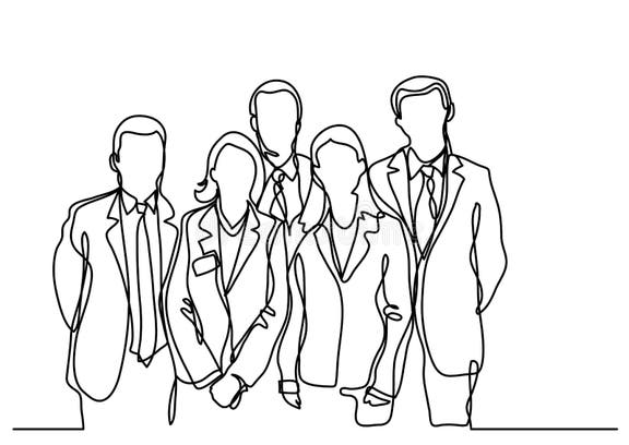 Employees Line Drawing Stock Illustrations – 2,468 Employees Line ...