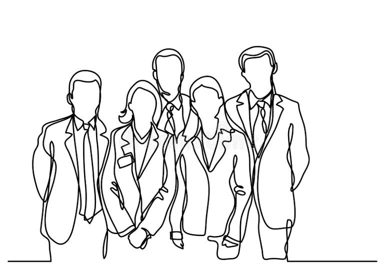 Employees Line Drawing Stock Illustrations – 2,468 Employees Line ...