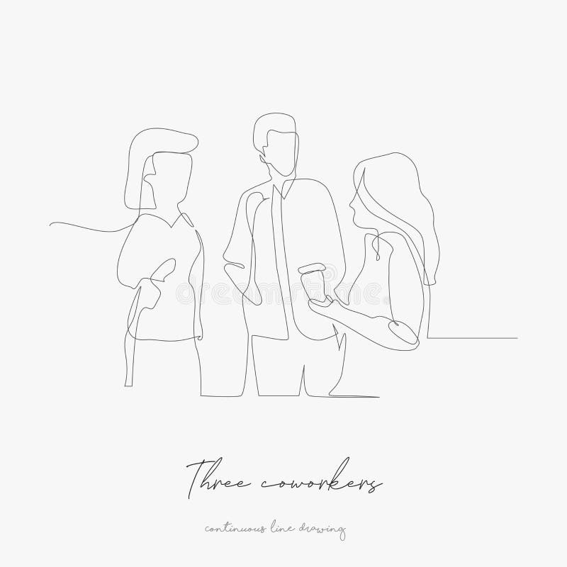 Sketch Three People Talking Stock Illustrations – 322 Sketch Three ...