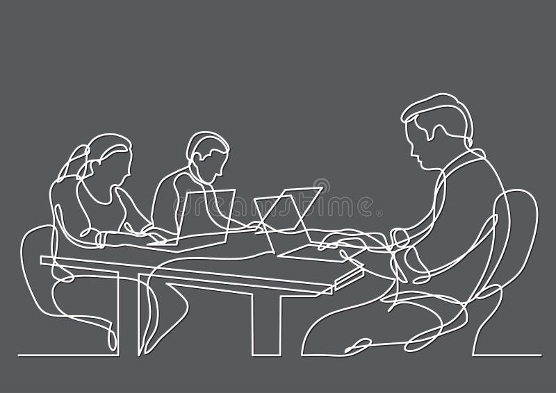 Working Line Art Stock Illustrations – 10,788 Working Line Art Stock ...