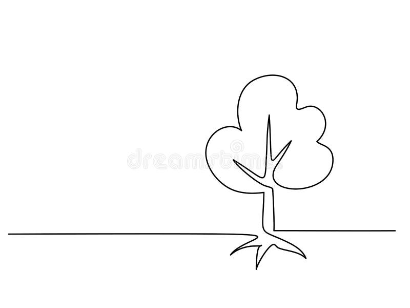 Tree with Roots on White Background Stock Vector - Illustration of ...