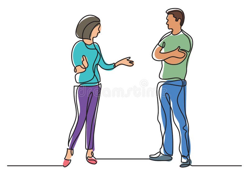 Two People Talking Stock Illustrations – 11,297 Two People Talking ...
