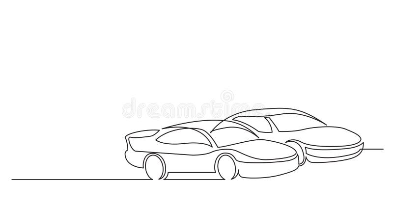 Cars Continuous Line Drawing Stock Illustrations – 286 Cars Continuous ...