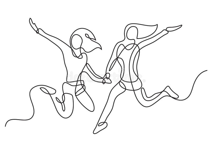 Students Continuous Line Drawing Stock Illustrations – 201 Students ...