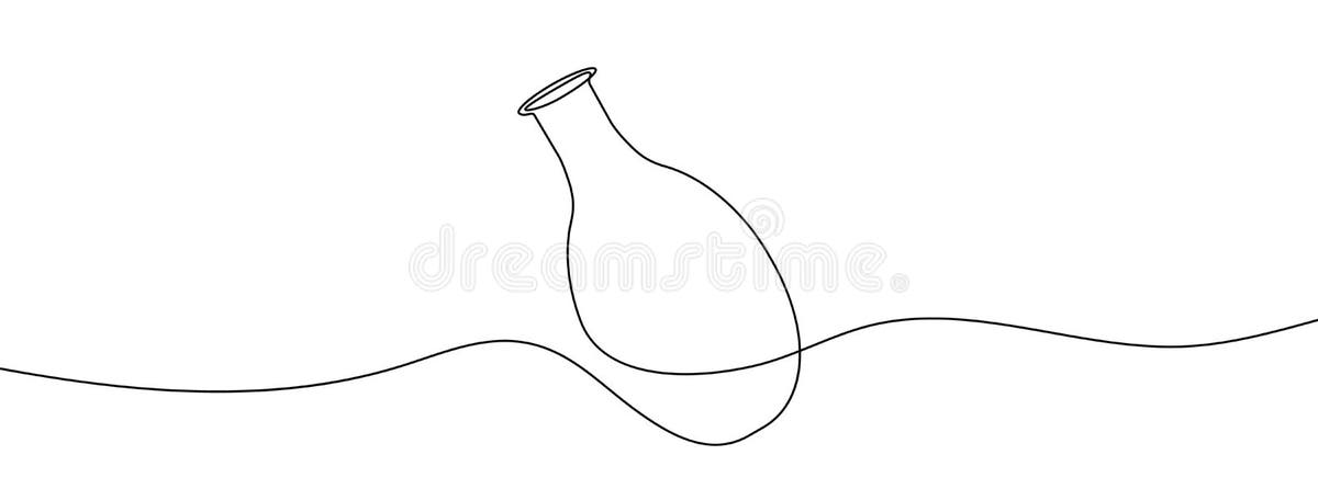 Continuous Line Vase Stock Illustrations – 232 Continuous Line Vase ...