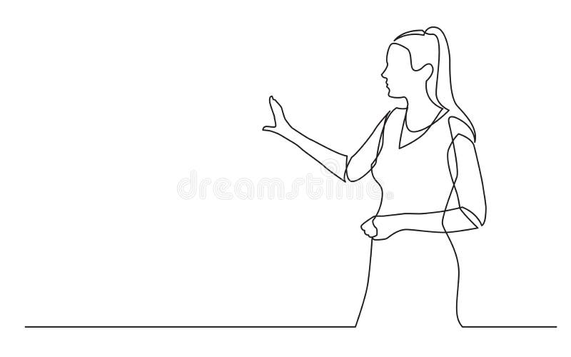 Continuous Line Drawing Welcome Stock Illustrations – 226 Continuous ...