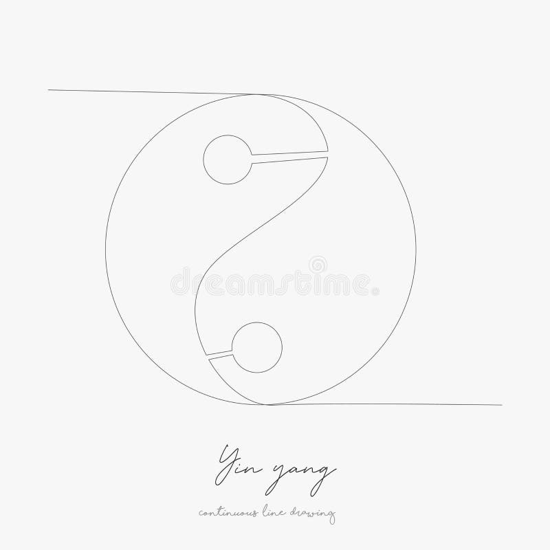 Line Drawing Yin Yang Stock Illustrations – 532 Line Drawing Yin Yang ...