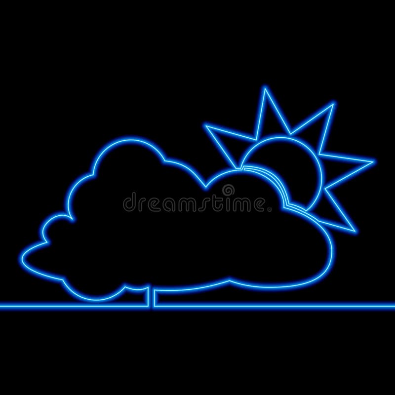 Continuous Line Drawing Cloud Stock Illustrations – 777 Continuous Line ...