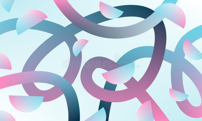 Continuous Line Gradient Background in Blue and Pink Color Stock ...