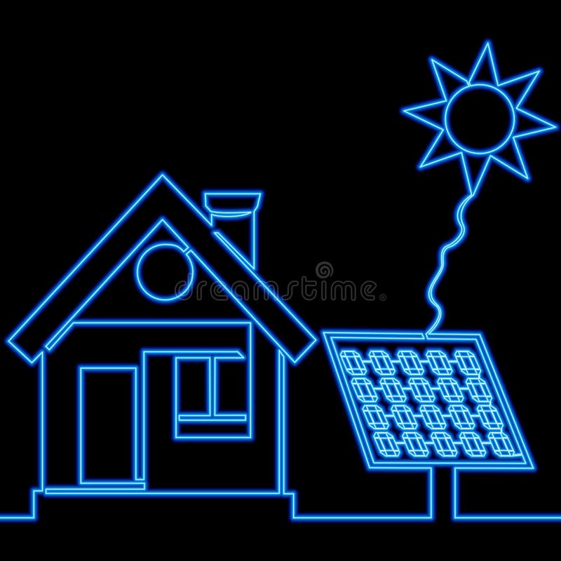 Solar Panel Line Drawing Stock Illustrations – 636 Solar Panel Line ...