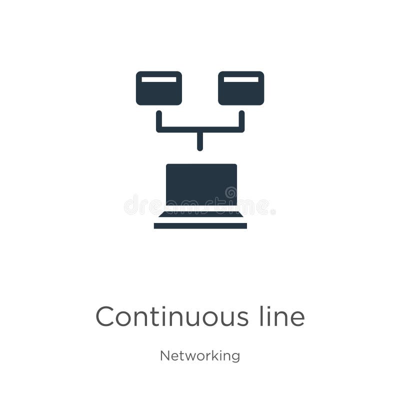 Continuous Line Icon Vector. Trendy Flat Continuous Line Icon from ...