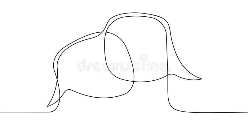 Continuous Line Dialogue Stock Illustrations – 2,386 Continuous Line ...