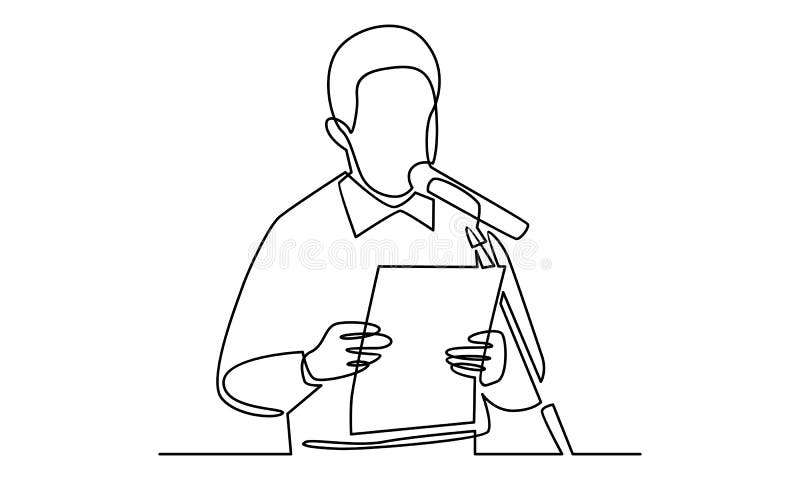 Politician Continuous Line Drawing Stock Illustrations – 74 Politician ...