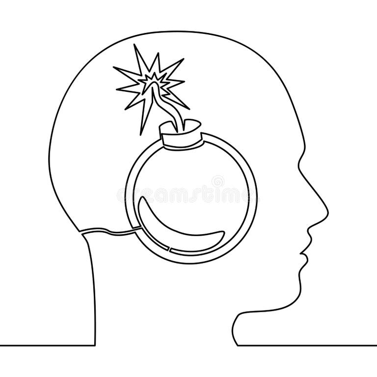 Single Line Drawing Explosion Stock Illustrations – 96 Single Line ...