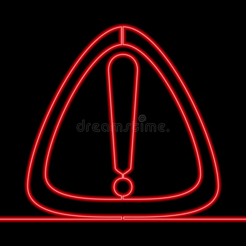 Neon Exclamation Point Stock Illustrations – 567 Neon Exclamation Point ...