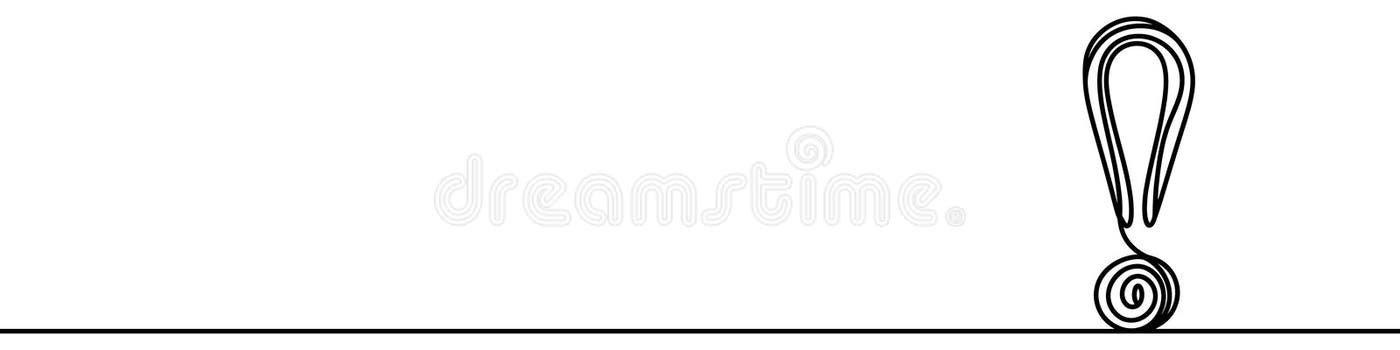 One Line Exclamation Mark Stock Illustrations – 297 One Line ...