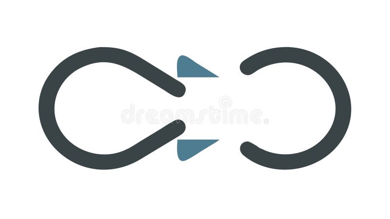 Continuous Loop Arrows, Workflow Cycle Repetition Process, Vector ...