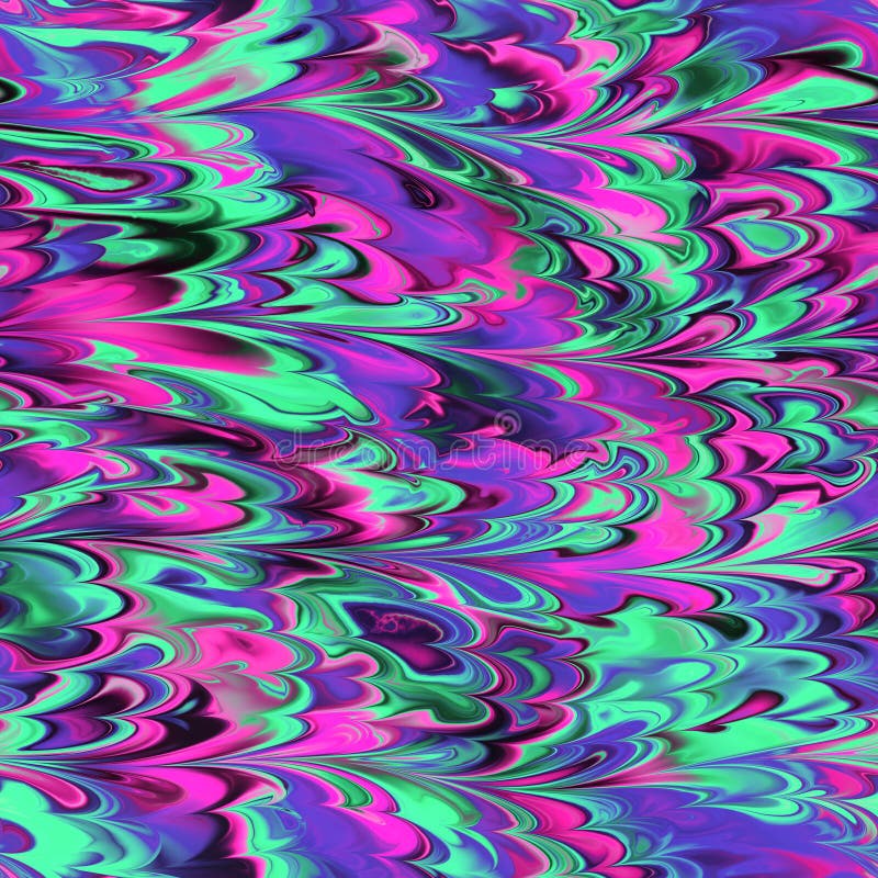 Continuous Marbling Paper Pattern Stock Illustration - Illustration of ...
