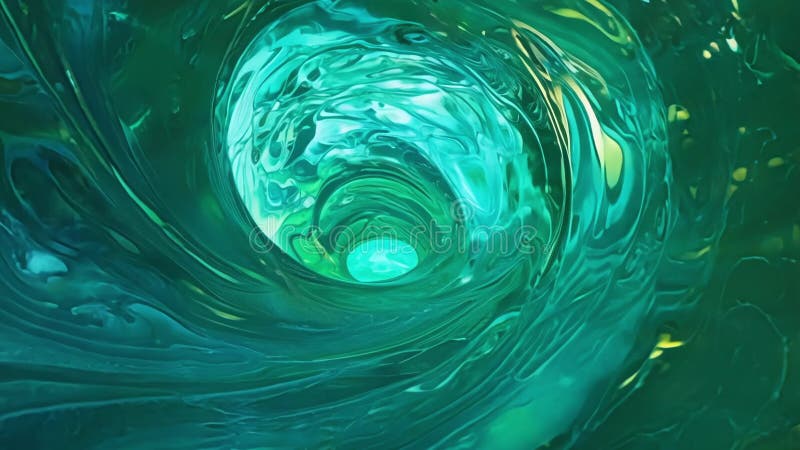 The Continuous Motion of Water Forms a Vortex a Mosaic of Blues and ...