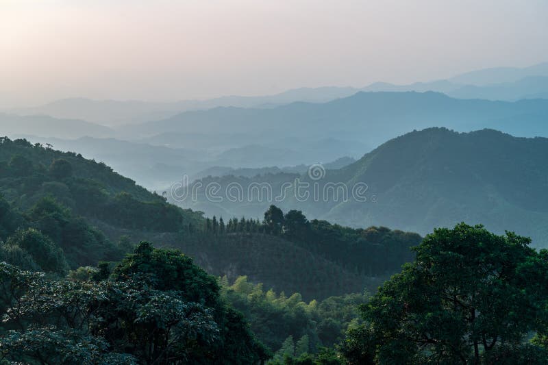 Continuous Mountain Natural Scenery Stock Image - Image of outdoor ...