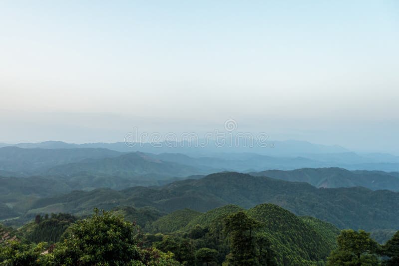 Continuous Mountain Natural Scenery Stock Image - Image of enclosure ...